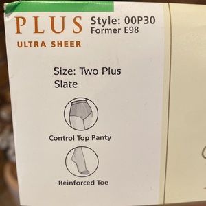 Hanes | Accessories | Hanes Plus Absolutely Ultra Sheer Hose Size Two ...